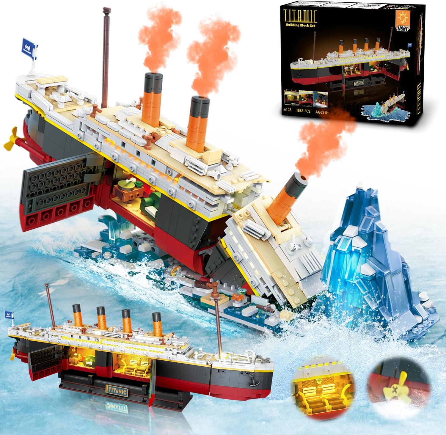 Titanic Building Set with LED Light – INSOON